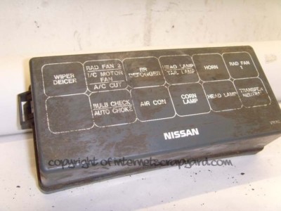 Nissan Patrol Y61 2.8 RD28 97-13 relay fuse box lid top cover | eBay UK