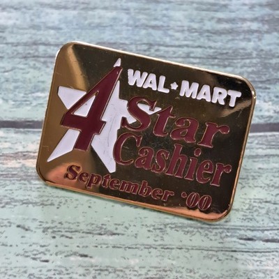 Walmart Employee Associate Pin - Walmart 4 Star Cashier September 2000 ...