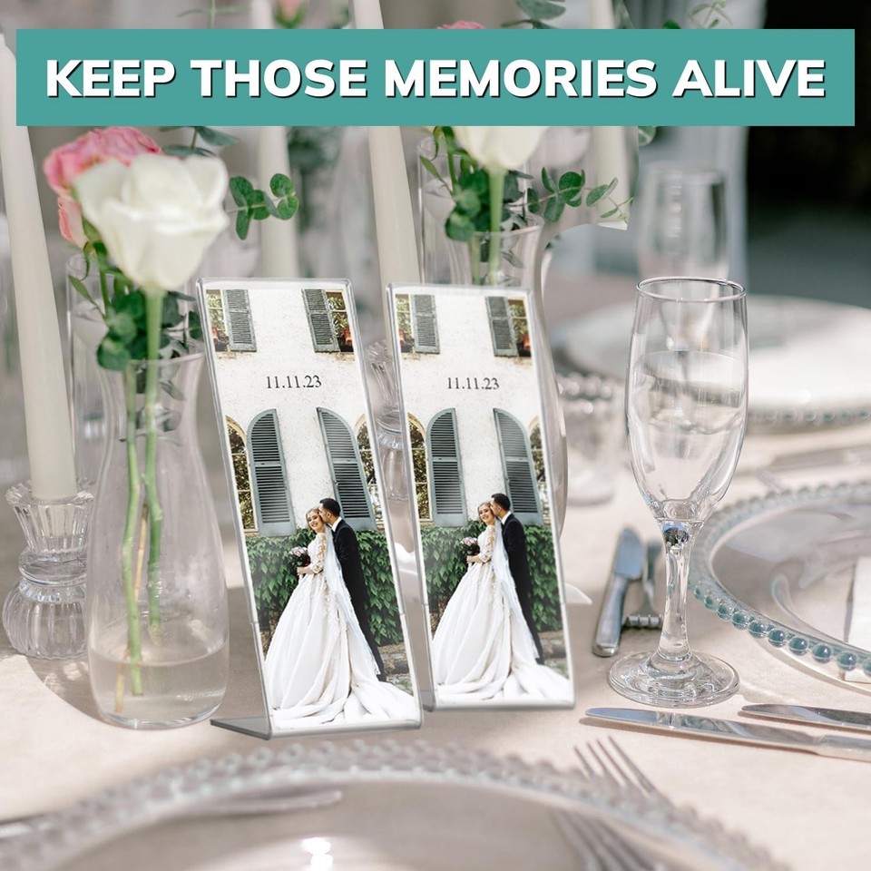 Photo Booth Frames - Plastic Photo Booth Frames with Inserts 2x6 ...