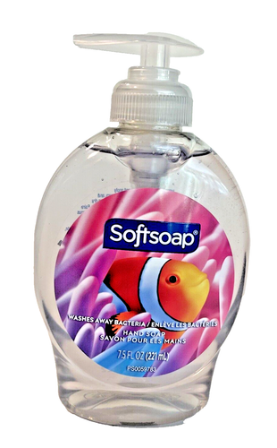 Softsoap Aquarium Liquid Hand Soap Clown Fish Ocean Finding Nemo Pump ...