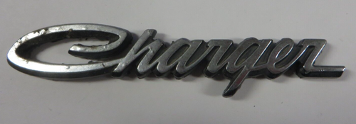 Vintage DODGE CHARGER Car Emblem Original 1970's Chrome Script Badge 4. ...
