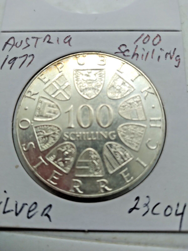 BB2 23C04 AUSTRIA 100 SCHILLING 1977 STIFT KREMSMUNSTER 1200 JAHRE AU ...
