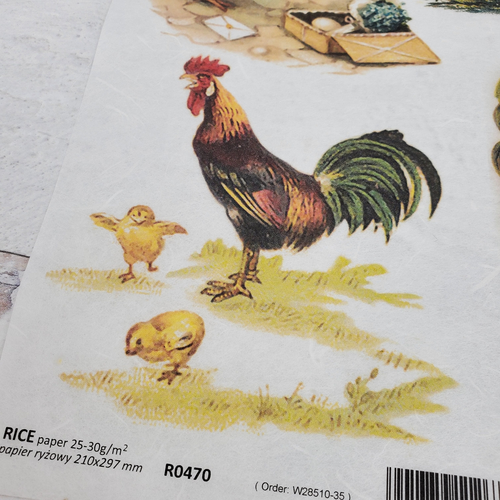 Retro Farmhouse Easter | A4 Rice Paper | ITD Collection | Paper for ...