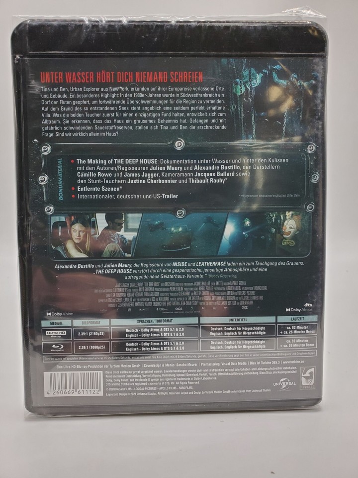 The Deep House (2021) 4K UHD Blu-Ray NEW (German Pkg/4K disc is USA ...