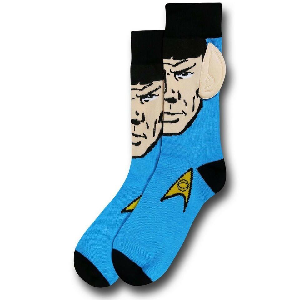 Star Trek Spock Ears Socks Blue | eBay