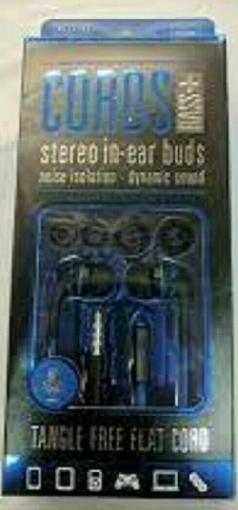 Sentry Cords Bass Stereo In-ear Buds Earbuds With Mic Black/pink Hs618 ...