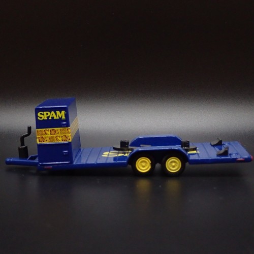 SPAM RACING FLATBED CAR HAULER TRAILER 1:64 SCALE COLLECTIBLE PROP ...