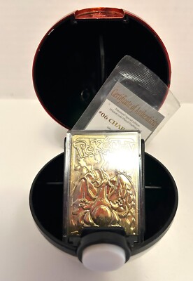 23K Gold Plated CHARIZARD Trading Card 1999 Burger King Pokemon Ball | eBay
