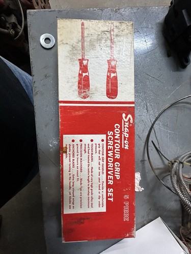 Snap-on Tools 6pc Black Hard Handle Flat/Phillips Screwdriver Set READ ...