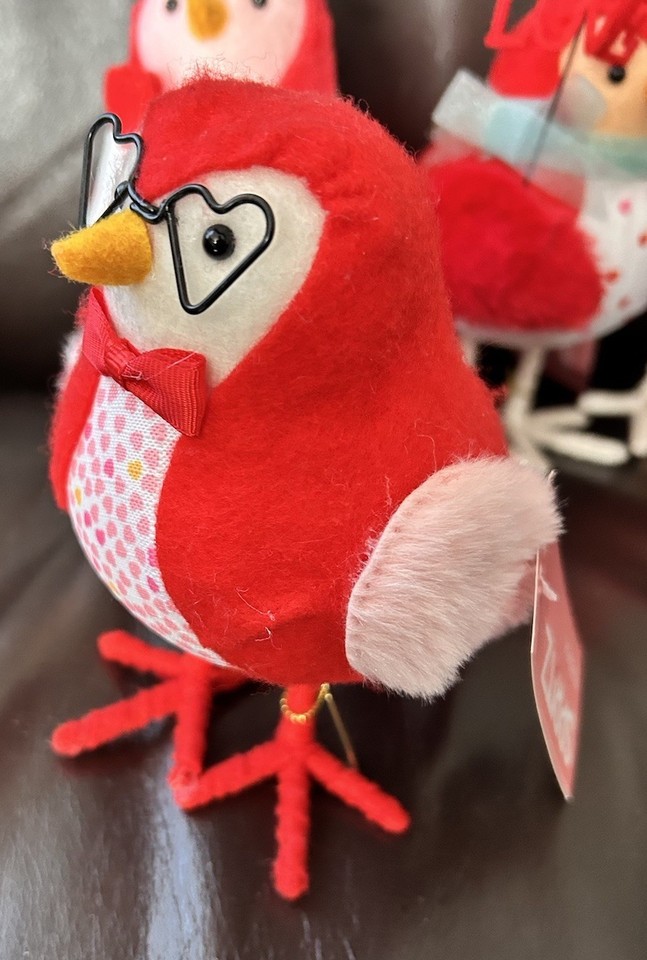 Target Spritz Featherly Friends 2023 Valentine's Day Birds Set /4 Brand ...