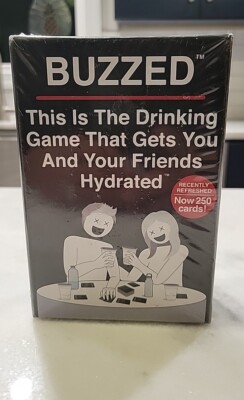Buzzed Drinking Game Hydration Recently Refreshed Edition 250 Fun Adult ...