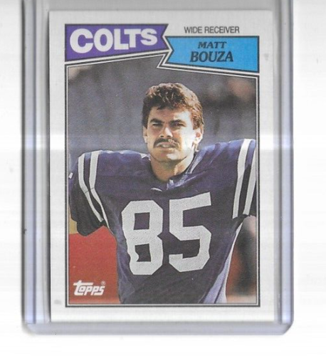 1987 Topps Football #377 Matt Bouza Indianapolis Colts | eBay