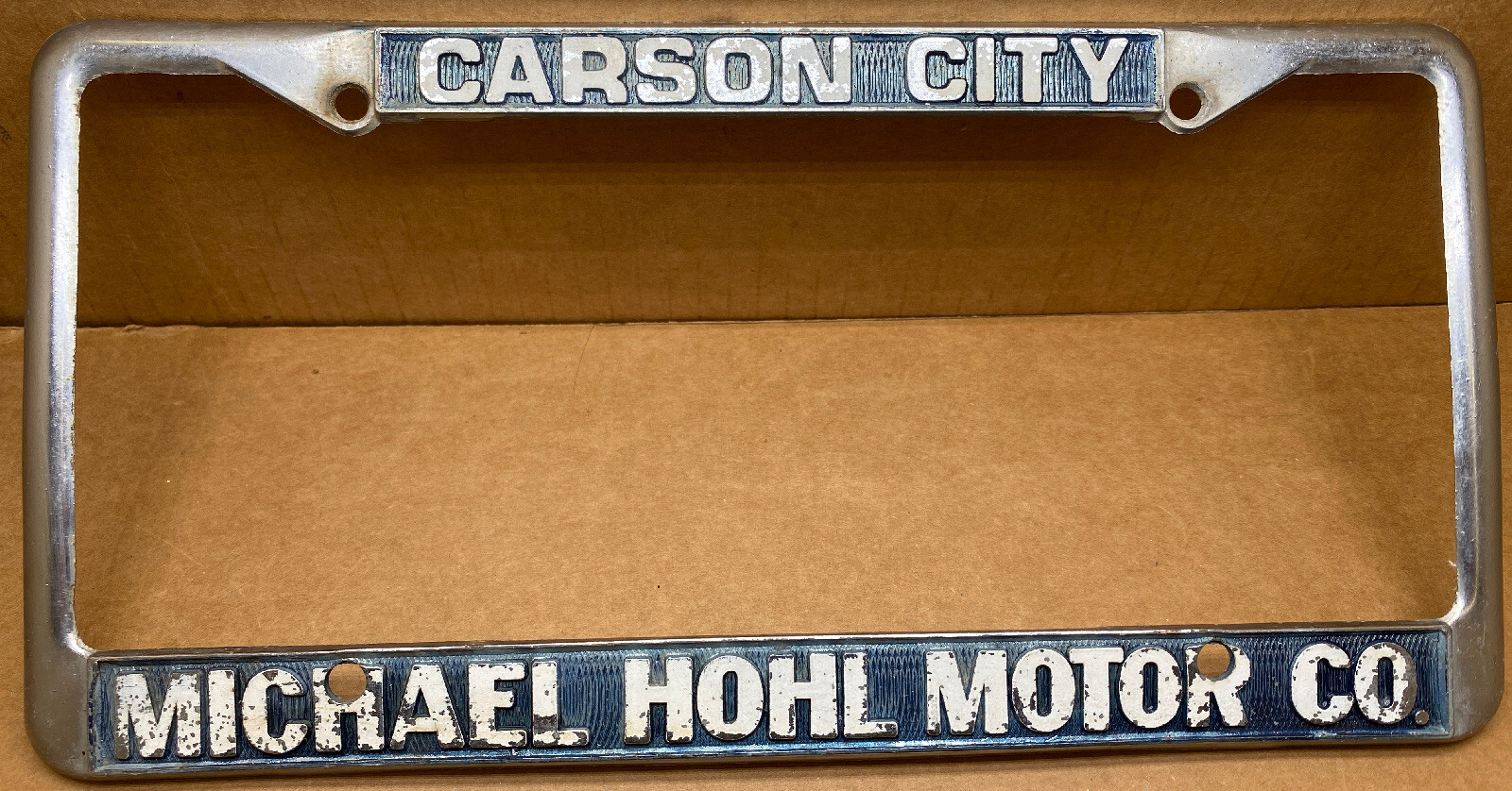 RARE 1985 MICHAEL HOHL MOTOR CO. (CARSON CITY)CAR DEALER-LICENSE PLATE ...