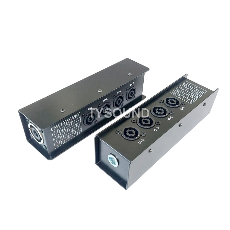Speakon Splitter Junction Speakr Box (1x NL8 to 4x NL4) Array,Sub,Mon ...