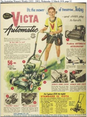 Victa Automatic Lawnmower Metal Sign Man Cave, Shed-Garage & Bar | eBay