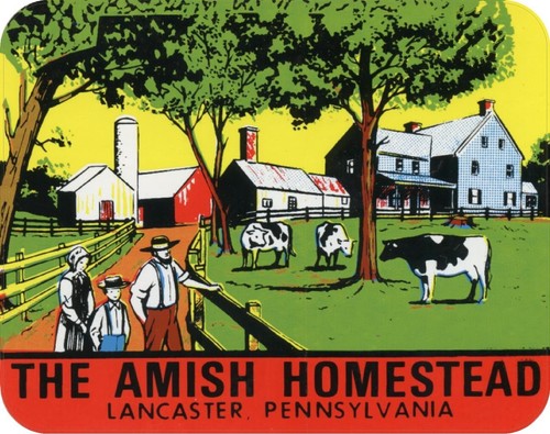 #1071 (1) 3.5" The Amish Homestead Lancaster PA IMPKO Decal Sticker ...