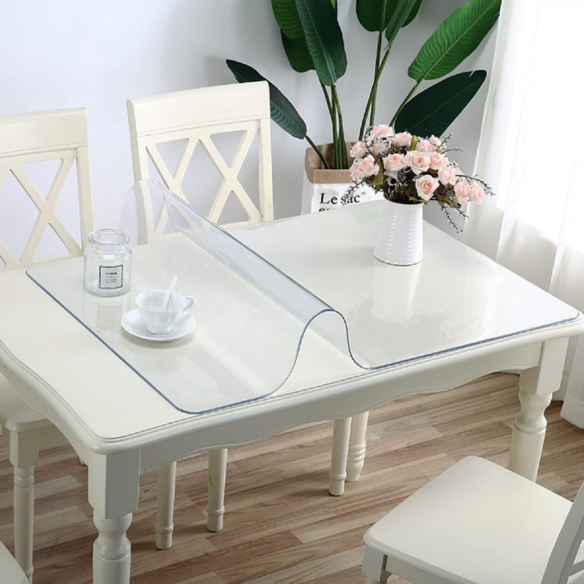 Marble Coffee Table WingCanto 42 Inch Round Clear Plastic Dining Table ...