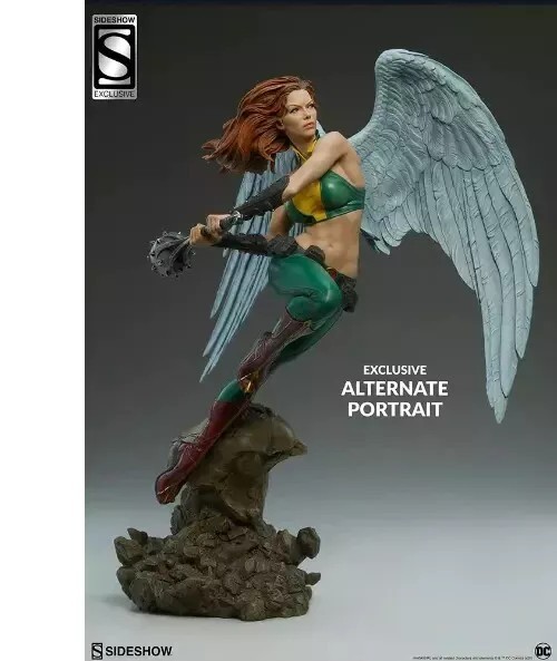 Sideshow Premium Format Hawkgirl Exclusive Statue (unmasked head, DC ...