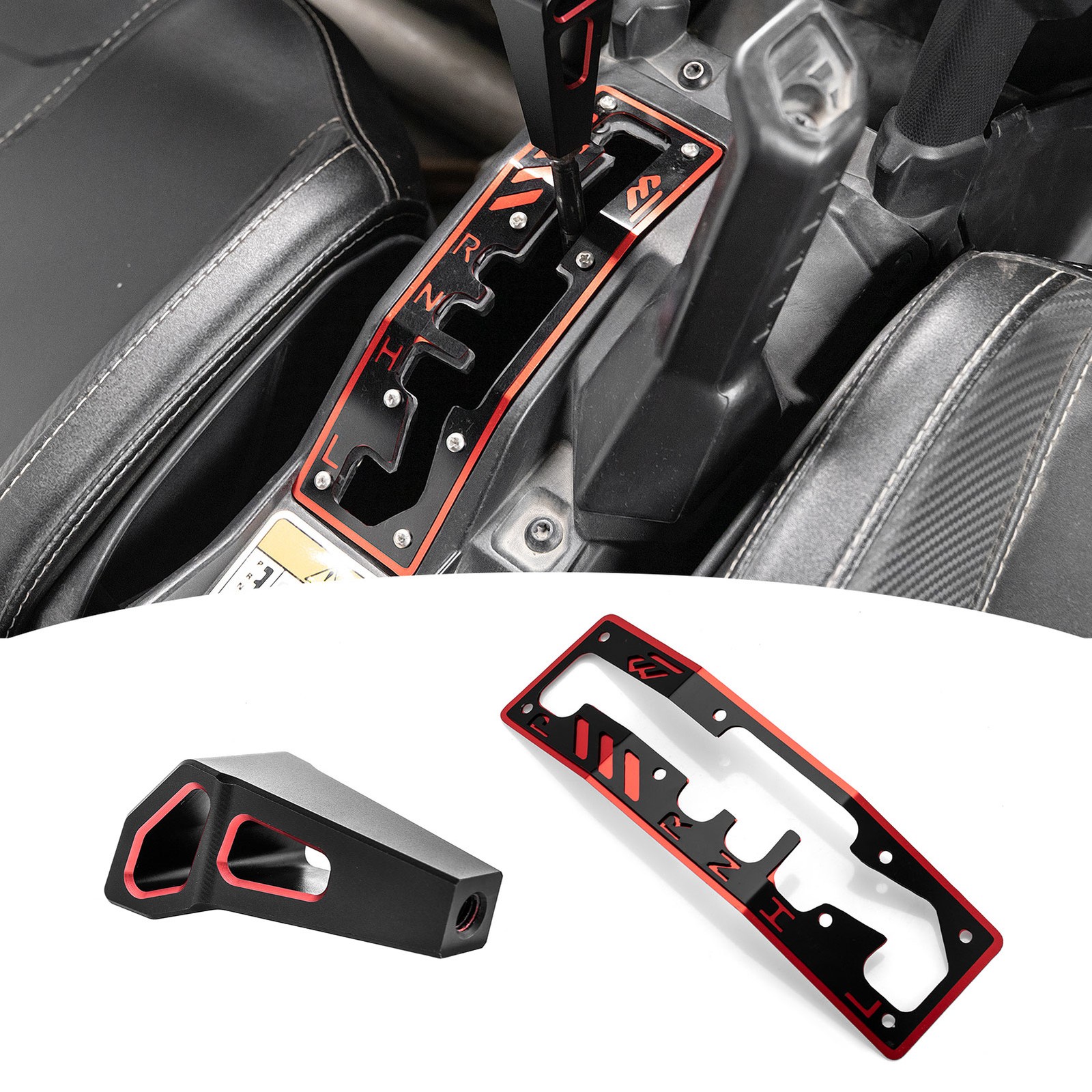 Aluminum UTV Shift Knob Shift Plate for Can-Am Maverick X3 & Maverick ...