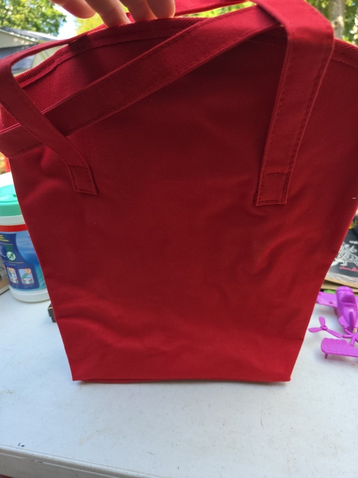VINTAGE 80s MCDONALDS FRENCH FRY CANVAS TOTE LUNCH BAG MCD'S EXCLUSIVE ...