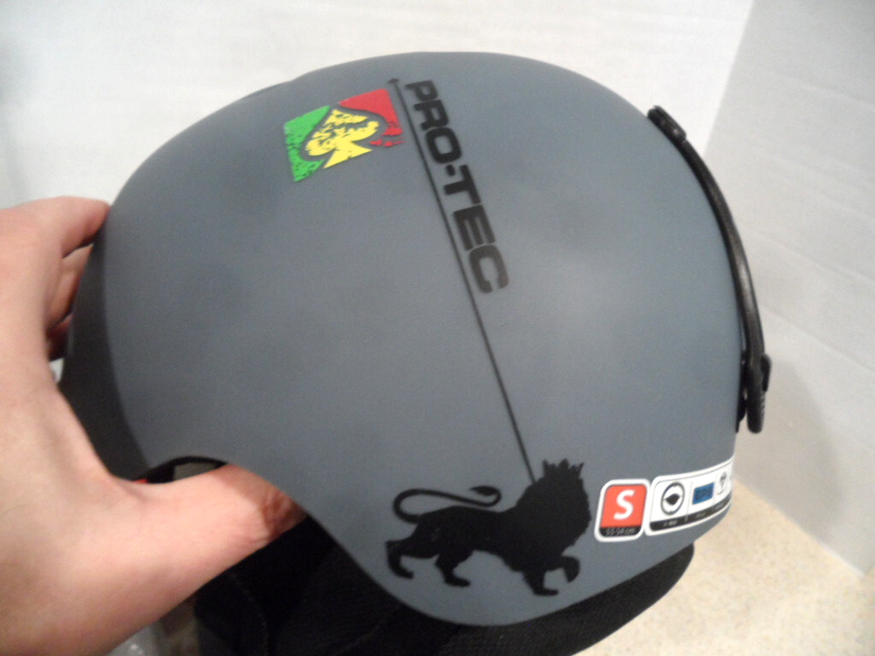 New Pro-Tec Riot Ski Snowboard Helmet S 53cm-54cm Matte Gray Rasta | eBay