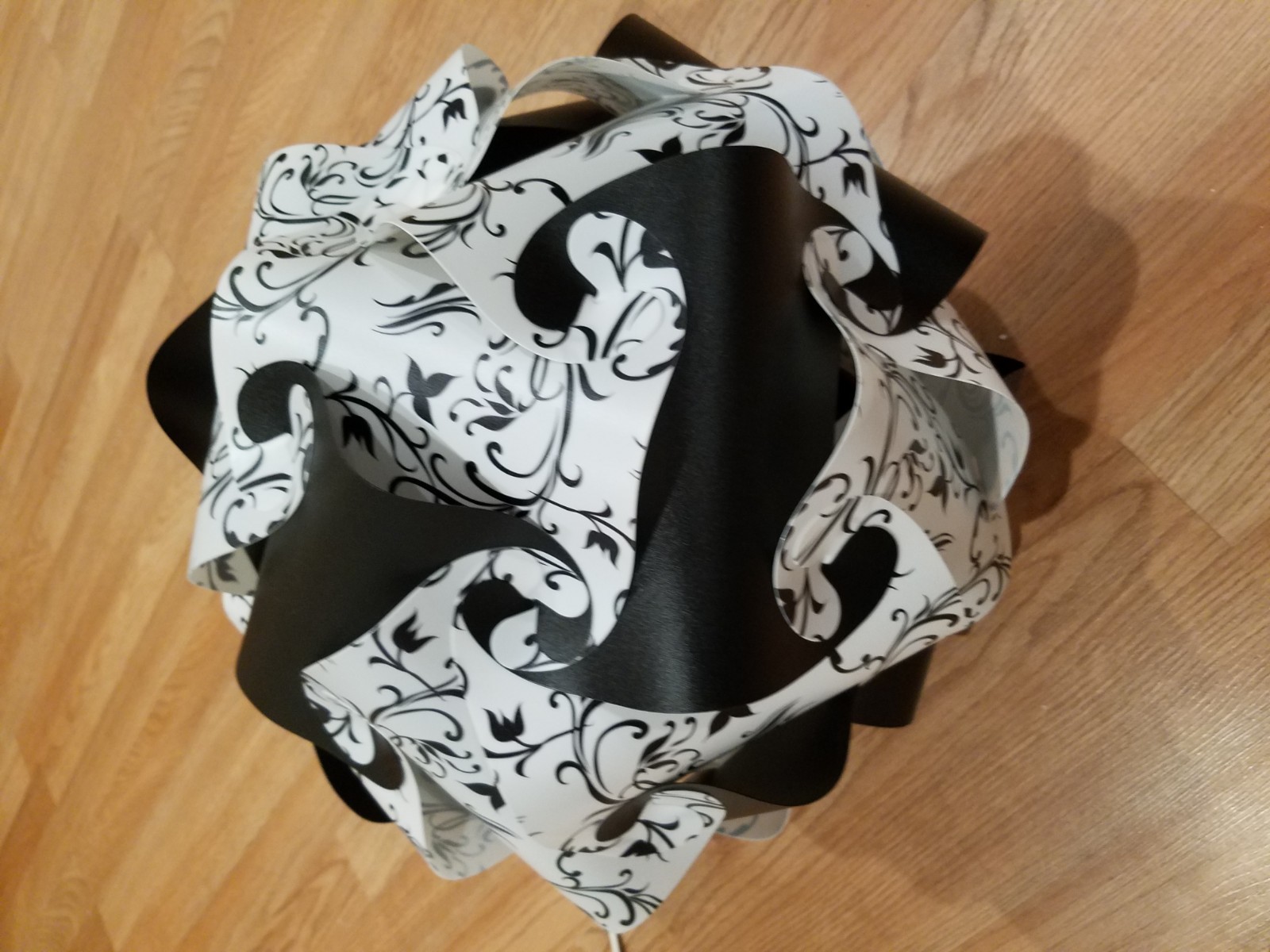 Lamp Puzzle Light LuvaLamp Creative Lighting Black & White 12" | eBay