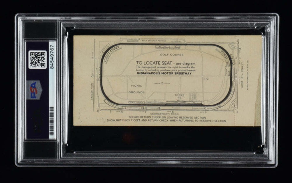 Mario Andretti Signed 1968 Indianapolis 500 Ticket (PSA) | eBay