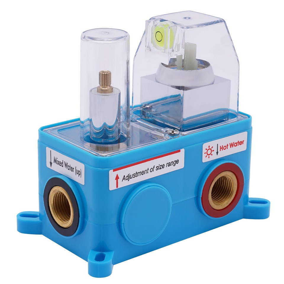 Wall Mount Shower Faucet Control Valve Mixer Hot & Cold Valve Bathroom ...