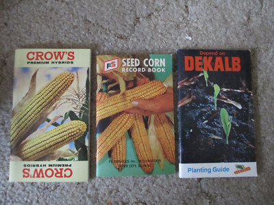 VINTAGE DeKalb Crow's FS Seed Corn Data Notebooks 1970's (3) | eBay