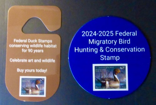 RW91 - 2024 Federal Duck Stamp Promo Pieces - Coaster - Hanger Tag ...