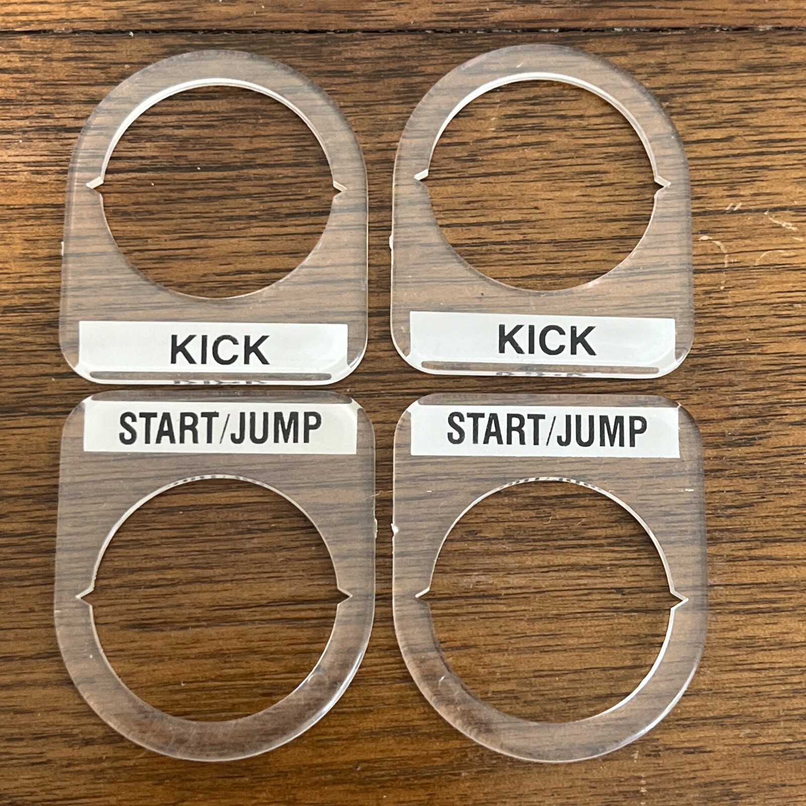 Plastic Black Letter START JUMP /KICK Button Art ARCADE VIDEO GAME PART ...