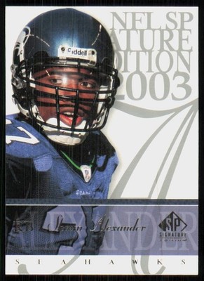 2003 SP Signature Edition Shaun Alexander Seattle Seahawks #37 | eBay