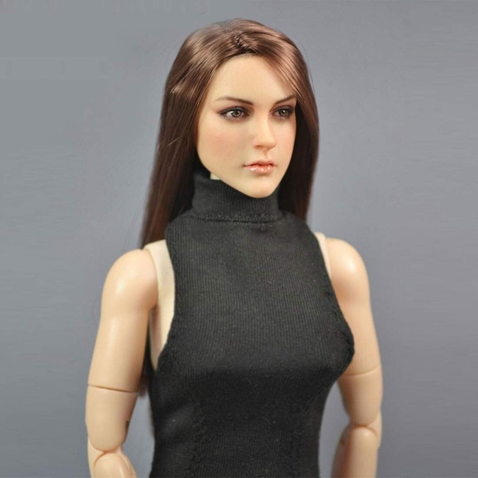 1/6 Female Head Sculpt for 12" PHICEN Hot Toys TBLeague Soldier Action ...