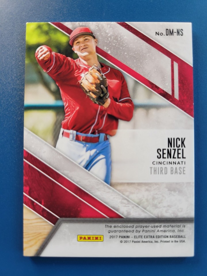 Nick Senzel 2017 PANINI ELITE EXTRA EDITION DUAL RC JSY #D /49 ...