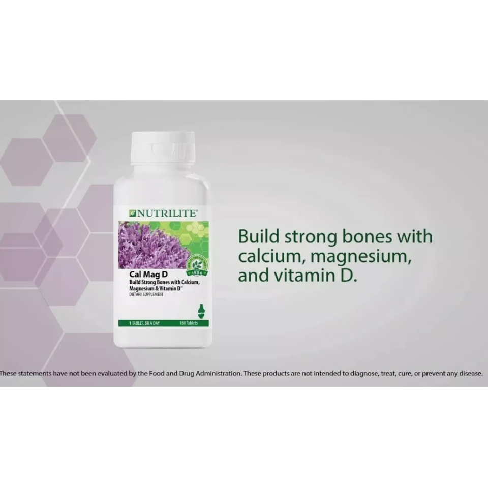NUTRILITE Calcium Magnesium Vitamin D Plus Build Strong Bones 180 Tab ...
