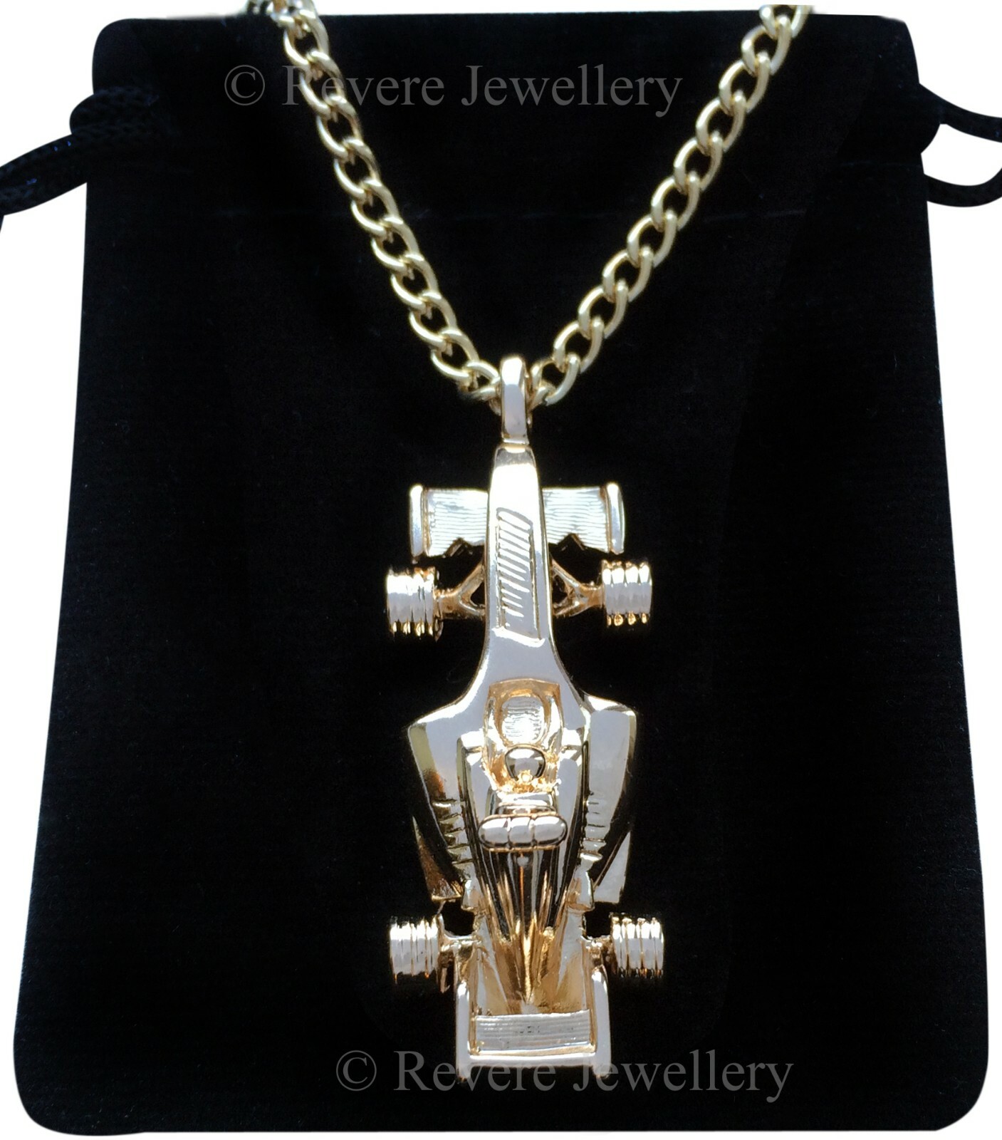 Gold F1 Necklace Formula 1 Car Racing Driver Sports Gifts for Men Dad ...