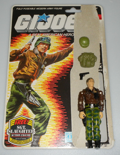1986 Vintage G.I. GI Joe Lot 3.75 ARAH Hawk v2 Figure & File Card *99% ...