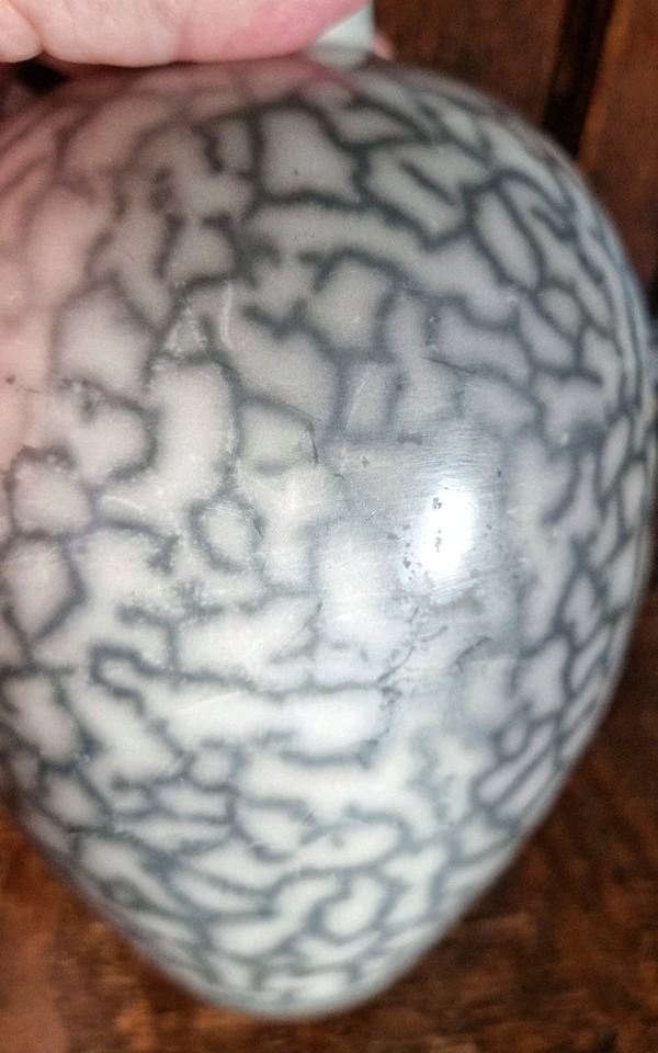 DAN CHAPPLE BURNISHED RAKU FIRED STUDIO POTTERY GREY VASE 16 CMS HIGH ...