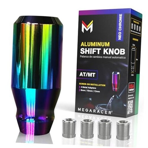 Manual Gear Shift Knob | Automatic Buttonless Shifter Knobs | Gear Neo Chrome | eBay