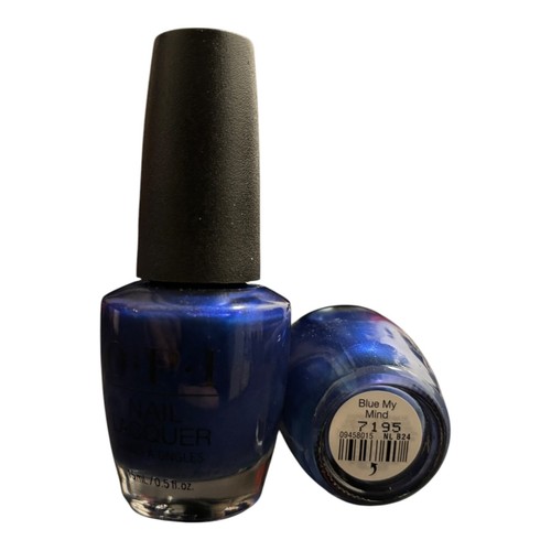 OPI "Blue My Mind" Midnight Shimmery Blue Sapphire Nail Polish 0.5fl oz ...