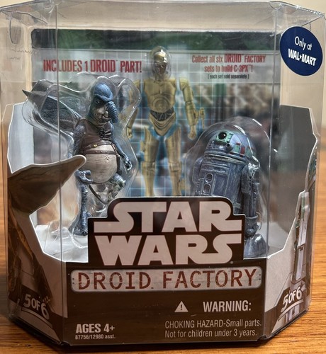 NEW IN BOX STAR WARS DROID FACTORY WATTO & R2-T0 5 OF 6 WALMART ...