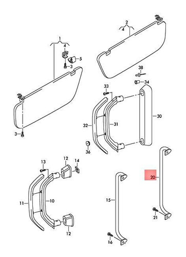 NEW VW CRAFTER 2E 2EA 2EB 2ED 2EE 2EH 2EK 2EX 2F GRAB HANDLE 2E0857645C ...