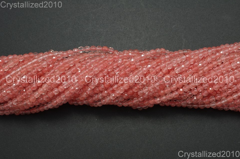 AAA Natural Gemstones Faceted Round Beads Crystal Quartz Amethyst 2mm ...