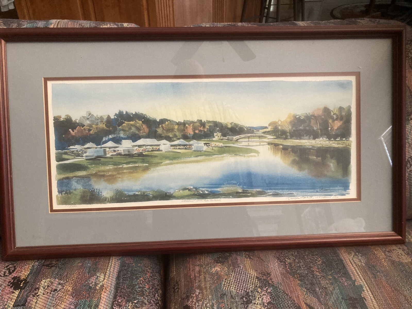 J.R. HAMIL FRAMED Pencil SIGNED PRINT HIDDEN GLEN ARTS FESTIVAL 1990 #1 ...