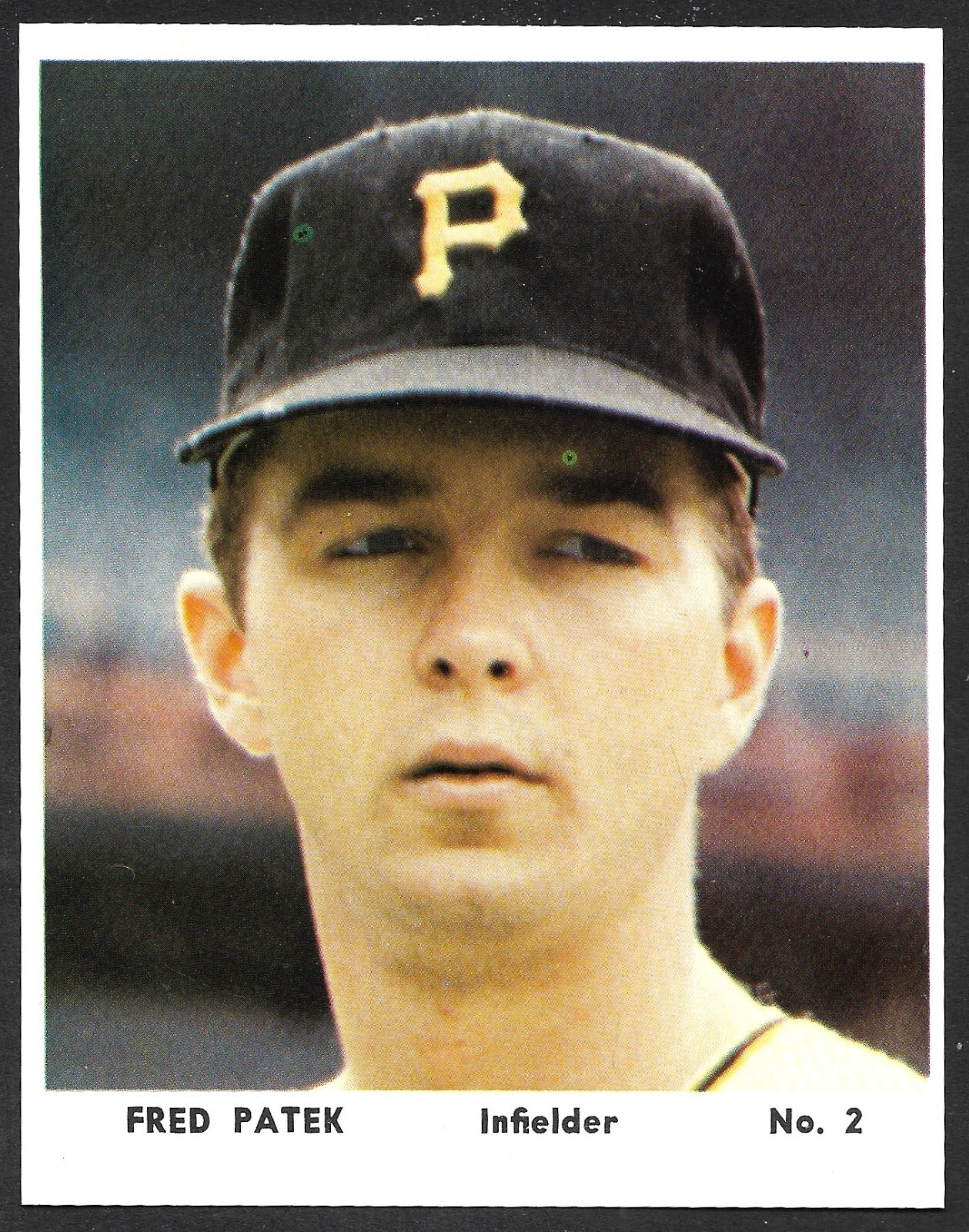 1970 Freddie Patek PIRATES UNSIGNED 4-3/8 x 5-1/2 TEAM ISSUE PHOTO CARD ...