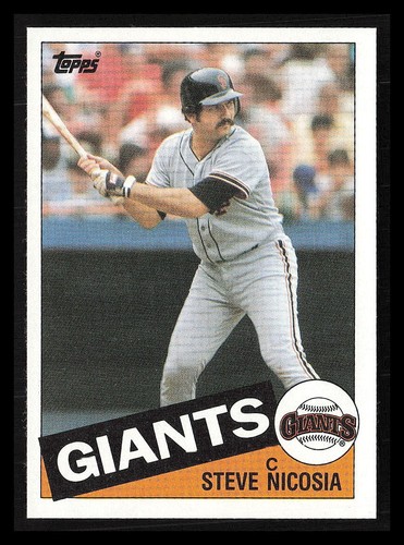 Steve Nicosia 1985 Topps #191 San Francisco Giants | eBay