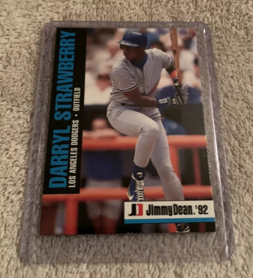 1992 Jimmy Dean Baseball Card #9 Darryl Strawberry | eBay