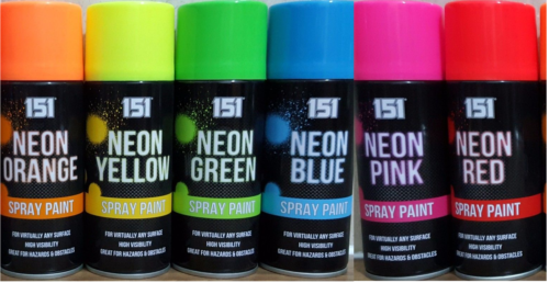 Neon Spray Paint Fluorescent Aerosol Auto Car DIY Art Craft Graffiti ...