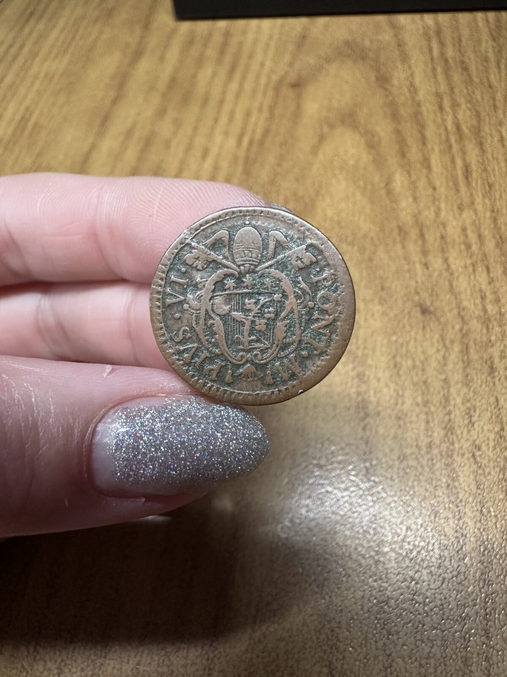 MONETA STATO PONTIFICIO PIO VI QUATTRINO 1779 BOLOGNA BONONIA DOCET PK ...