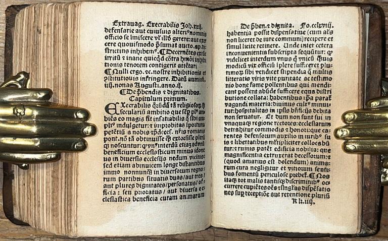 1512 'Clementis Pape....Constitutionum Textus' SUPERB PERIOD BINDING ...
